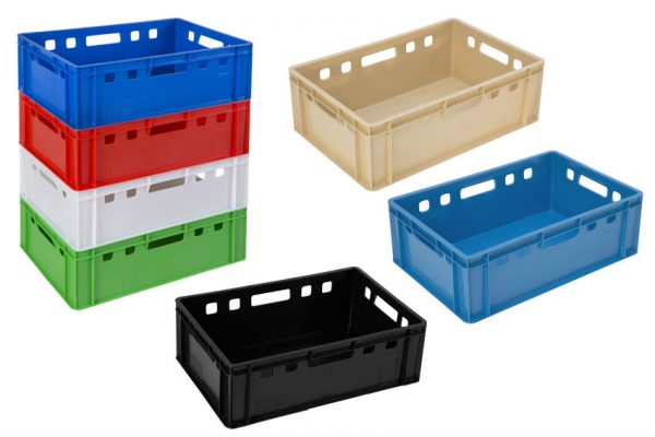 Nieuwe plastic Euro E2 box 600x400x200 mm - Plastic Pallet Plaza